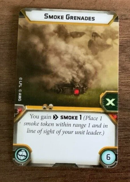 SMOKE GRENADES UPGRADE Card (Grenades) - Star Wars Legion £2.99 ...