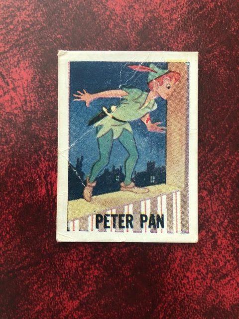 BARRATT SWEET CIGARETTE Card 1955 Walt Disney Characters - Peter Pan ...