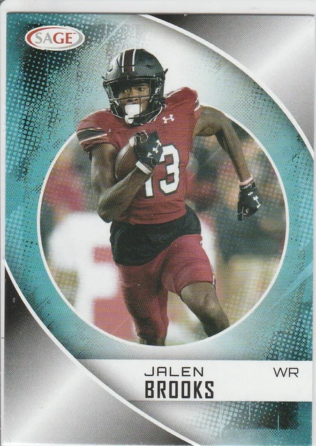 SAGE 2023 HIGH Series JALEN BROOKS Rookie Football Card #165 South ...
