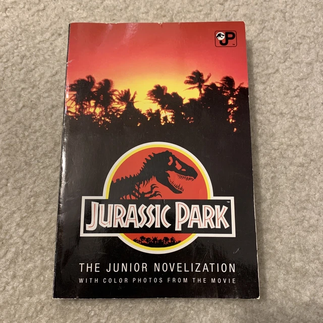 JURASSIC PARK MOVIE Junior Novelization Paperback Book Color Photos ...