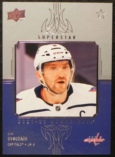 2021-22 21/22 ROULEAU d'honneur pont supérieur HR-3 Alex Ovechkin ...