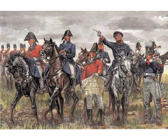 ITALERI 1/72 BRITISH & Prussian General Staff Plastikmodellbau EUR 11 ...