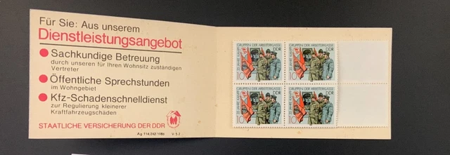 SONDERBRIEFMARKENHEFTCHEN DEUTSCHE POST der DDR SMHD 25 II postfrisch ...