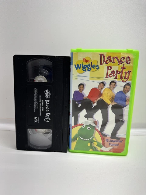 THE WIGGLES: WIGGLES Dance Party VHS 2001 Clamshell - 15 Jammin Tunes ...