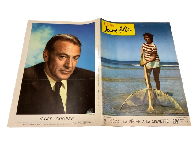 FILLETTE JEUNE FILLE n° 786 Août. 1961 Gary COOPER EUR 7,00 - PicClick FR