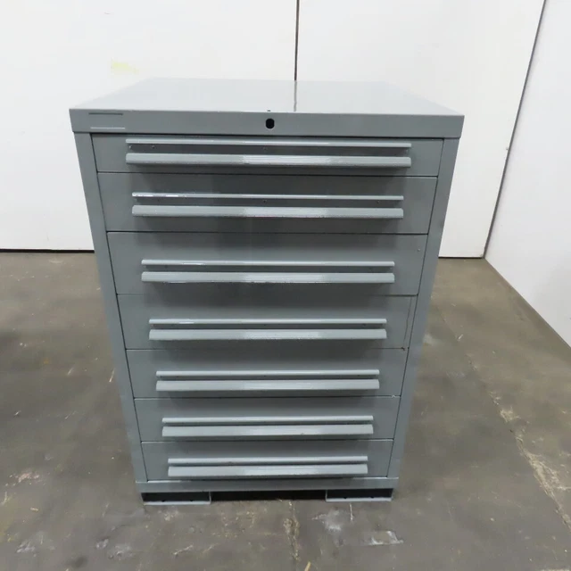LYON 7 DRAWER Industrial Small Parts Tool Storage Shop Cabinet 30"x28 ...