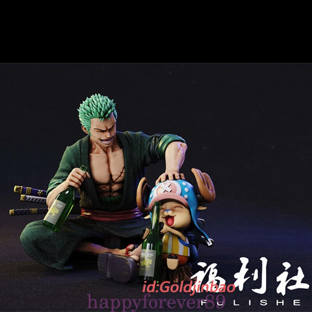 FULISHE STUDIO ONE Piece Roronoa Zoro Resin Model Chopper Statue Pre ...