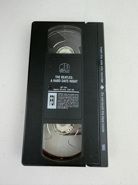 RARE THE BEATLES A Hard Day's Night VHS MPI Home Video Vintage 1984 USA ...