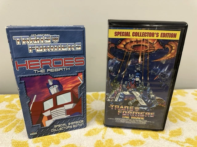 TRANSFORMERS: THE MOVIE VHS, Special Collectors Edition & Hero’s The ...