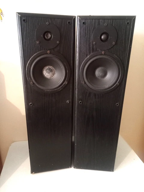 SONY SS-176E FLOOR Standing Speakers 6 OHMS 90 Watt 30" High *BARGAIN ...