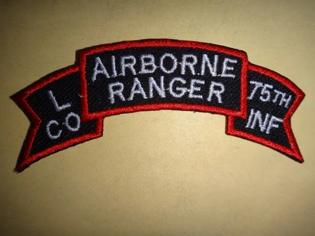 VIETNAM WAR PATCH US Army L Company75th Infantry Rgt AIRBORNE RANGER ...