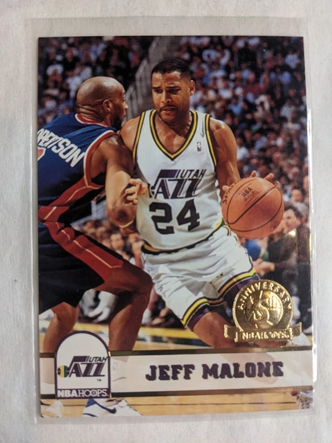 1993-94 NBA HOOPS 5th Anniversary Jeff Malone #217. COMME NEUF ...