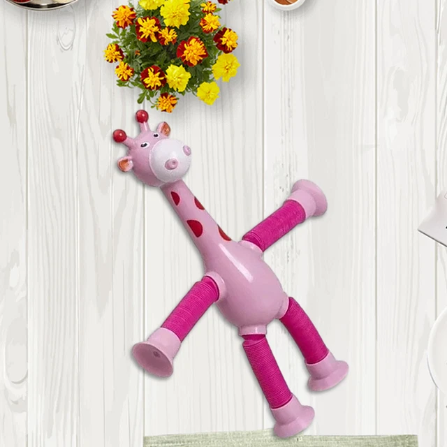 GIRAFFE FIDGET TOYS Educational Sensory Tubes Cute for Boys Girls (Pink ...