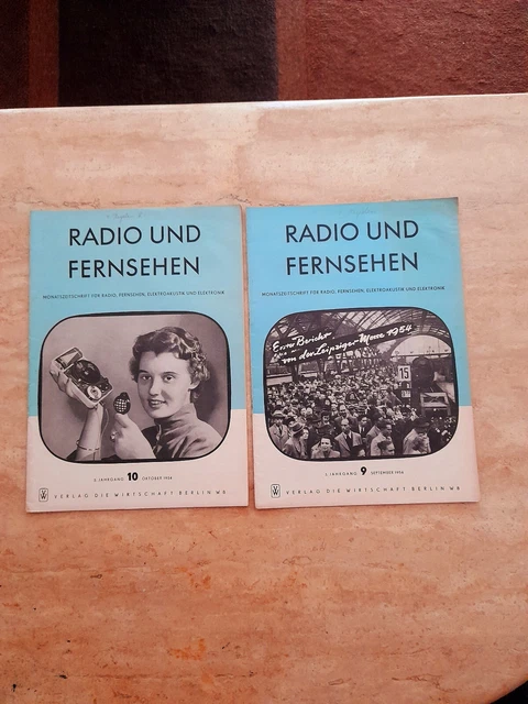 DDR-ZEITSCHRIFT &RADIO UND Fernsehen" jahrgang 1954 EUR 15,00 - PicClick DE