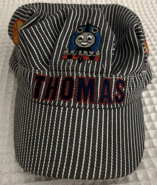 THOMAS THE TANK Engine Hat Train Engineer Children's Striped Conductor ...
