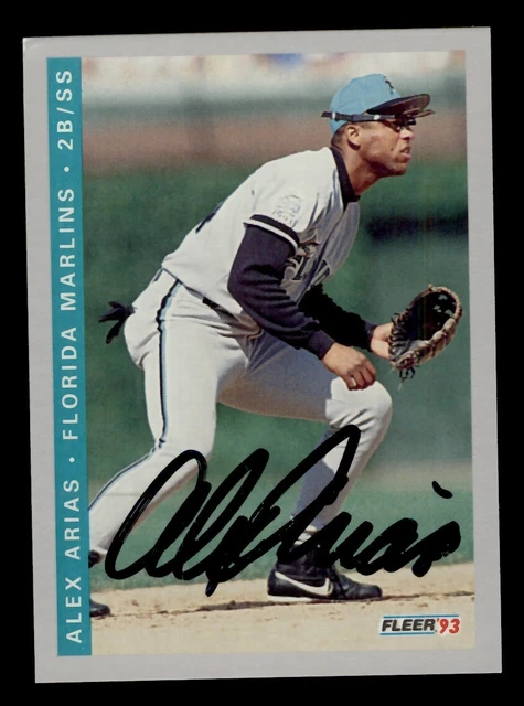 SIGNÉ 1993 FLEER Final Edition #F49 Alex Arias Autographe Floride ...