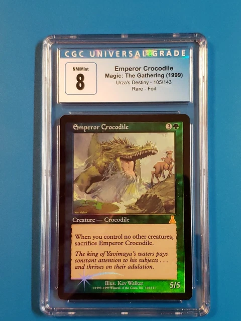 CARTE RARE MTG CGC GRADED 8 #Emperor Crocodile #FOIL Urza's Destiny EUR ...