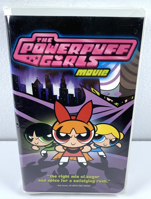 THE POWERPUFF GIRLS Movie VHS Cartoon Network 2002 Clamshell Dexter's ...