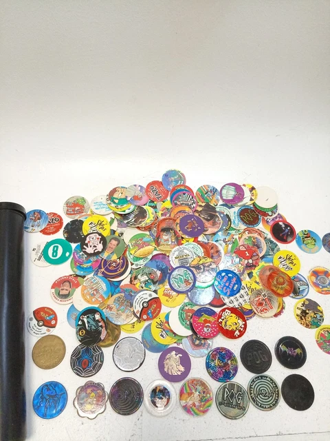 VINTAGE POG COLLECTION Assorted Designs & Slammers Pokémon With ...