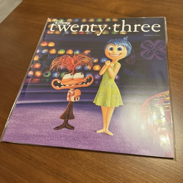 DISNEY TWENTY THREE Magazine Inside Out 2 Cover D23 Summer 2024 £6.31 ...