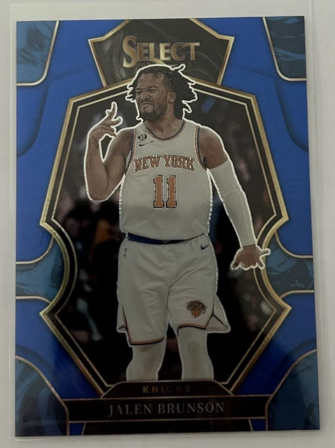 Jalen Brunson 122 2022 23 Panini Select Premier Blue Base Knicks Eur 1