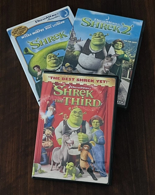 SHREK TRILOGY DVD Lot - Shrek, Shrek 2, Shrek The Third £6.77 - PicClick UK