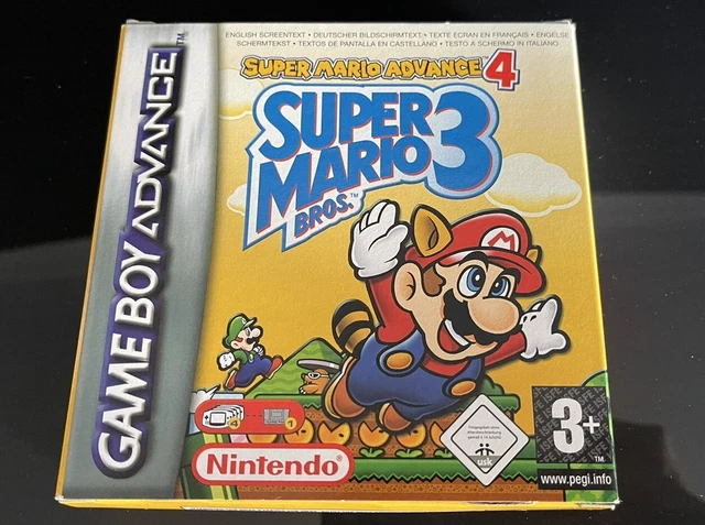 SUPER MARIO BROS 3 (Super Mario Advanced 4) Nintendo GBA Inc inserti ...