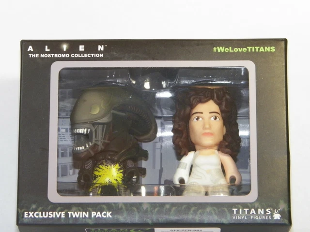 NEW ALIEN TITANS Exclusive Twin Pack Nostromo Collection Vinyl Figures ...