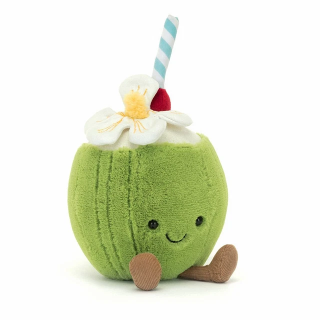JELLY CAT AMUSEABLES Aruba Coconut Soft Toy Stuffed Food 5.9 In 15cm £ ...