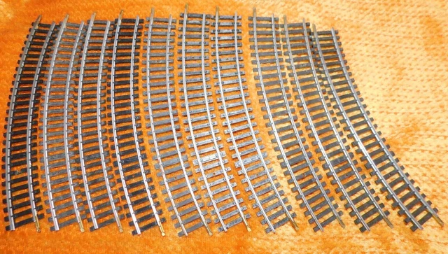 4) JOUEF LOT de 10 rails courbes Réf. 870, R=385mm, R=15°, 28 traverses HO EUR 9,00 - PicClick FR