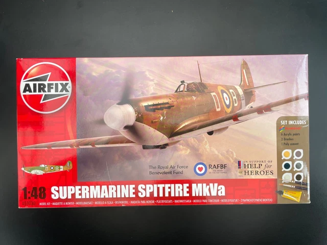 AIRFIX A50030 1/48 Douglas Bader Supermarine Spitfire MkVa Scale Model ...