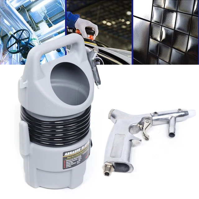 HANDHELD AIR Sandblasting Gun Sand Blaster Portable Shot Media Blasting ...