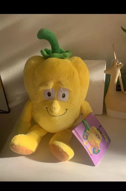BNWT GOODNESS GANG Yellow Pepper Co Op Plush Teddy Educational Birthday ...