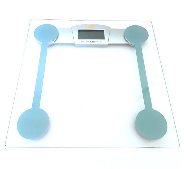 BALANCE PÈSE-PERSONNES MESURE Poids Digital Avec Exposition LCD Verre À ...