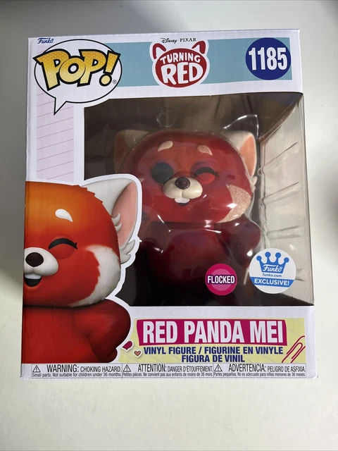 FUNKO POP! DISNEY Pixar Turning Red Red Panda Mei #1185 FLOCKED shop ...