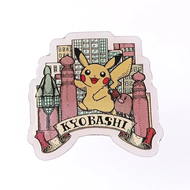 PIKACHU POKEMON GOTOCHI Pin Badge Kyobashi Japanese From Japan F/S EUR ...
