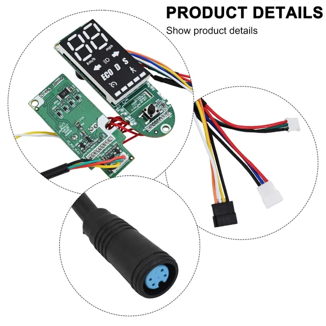 PANNEAU TROTTINETTE ??LECTRIQUE tableau de bord trottinette ??lectrique structur EUR 35,42 ...