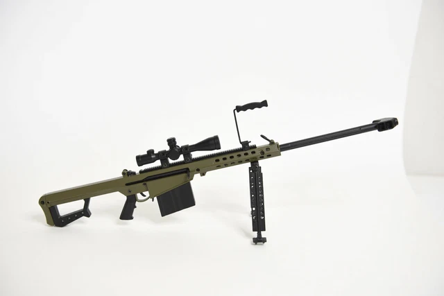 GOATGUNS MINIATURE BARRETT .50 Cal Rifle 1:3 Scale Die Cast Model ...