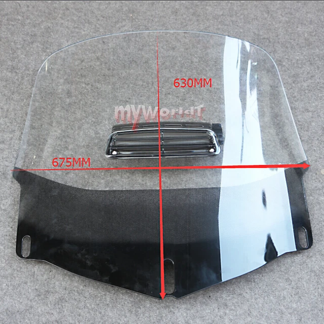 WINDSHIELD STANDARD HEIGHT Vented Fit for Honda Goldwing GL1800 01-17 ...