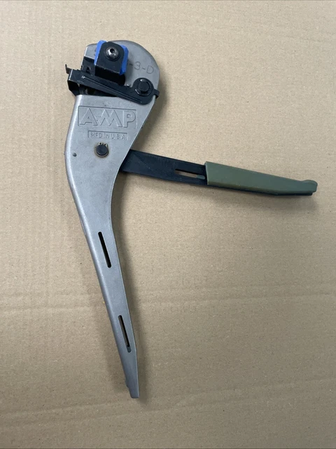 HAND CRIMP TOOL Ratchet Crimper 22-18 AWG | AMP 58078-3-D £60.00 ...