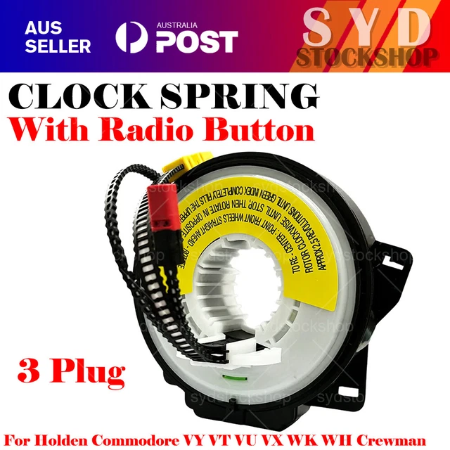 CLOCK SPRING WITH Radio Button For Holden Commodore VY VT VU VX WK WH ...