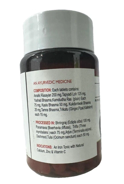 HEMI-C (100 CATED Tablets) Iron Tonic With Calcium & Vitamin-C , 100% ...