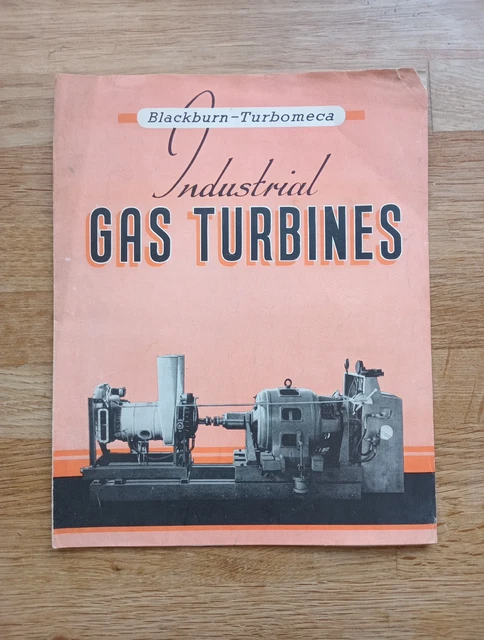 VINTAGE BLACKBURN TURBOMECA Industrial Gas Turbines Brochure Aero ...