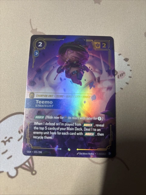 RIFTBOUND LEAGUE OF Legends Origins Epic Foil Teemo Strategist 121/298 ...