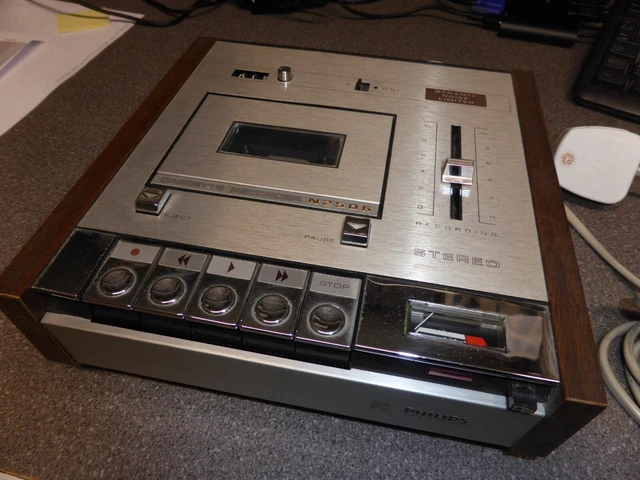 PHILIPS VINTAGE 1974 Stereo Cassette Recorder N2506 £23.00 - PicClick UK