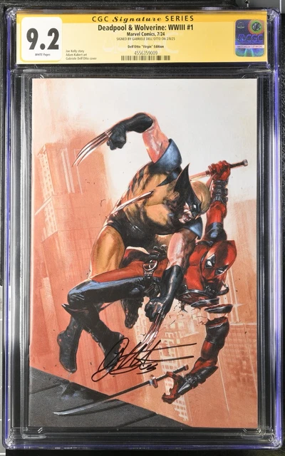 DEADPOOL & WOLVERINE WWIII (2024) # 1 (CGC 9.2) Signed Gabriele Dell ...
