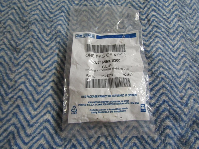NOS FORD HARDWARE Broche Parte Número W716569-S300 Lote De 3 EUR 6,65 ...