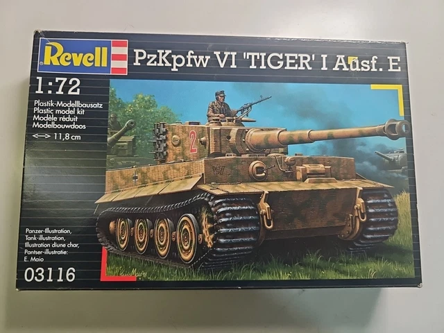 REVELL NO.03116 PZKPFW VI TIGER I Ausf E Tank Plastic Kit In 1:72 Scale ...