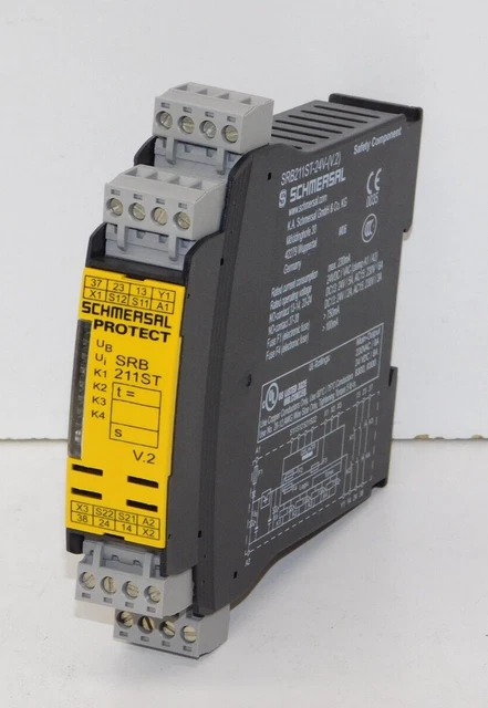 SCHMERSAL SRB211ST-24V-(V.2) SRB Safety Relay Component Module Unit ...