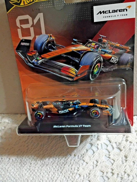 HOT WHEELS PREMIUM 2025 Formula 1 Team McLaren Real Riders Diecast 1:64 ...